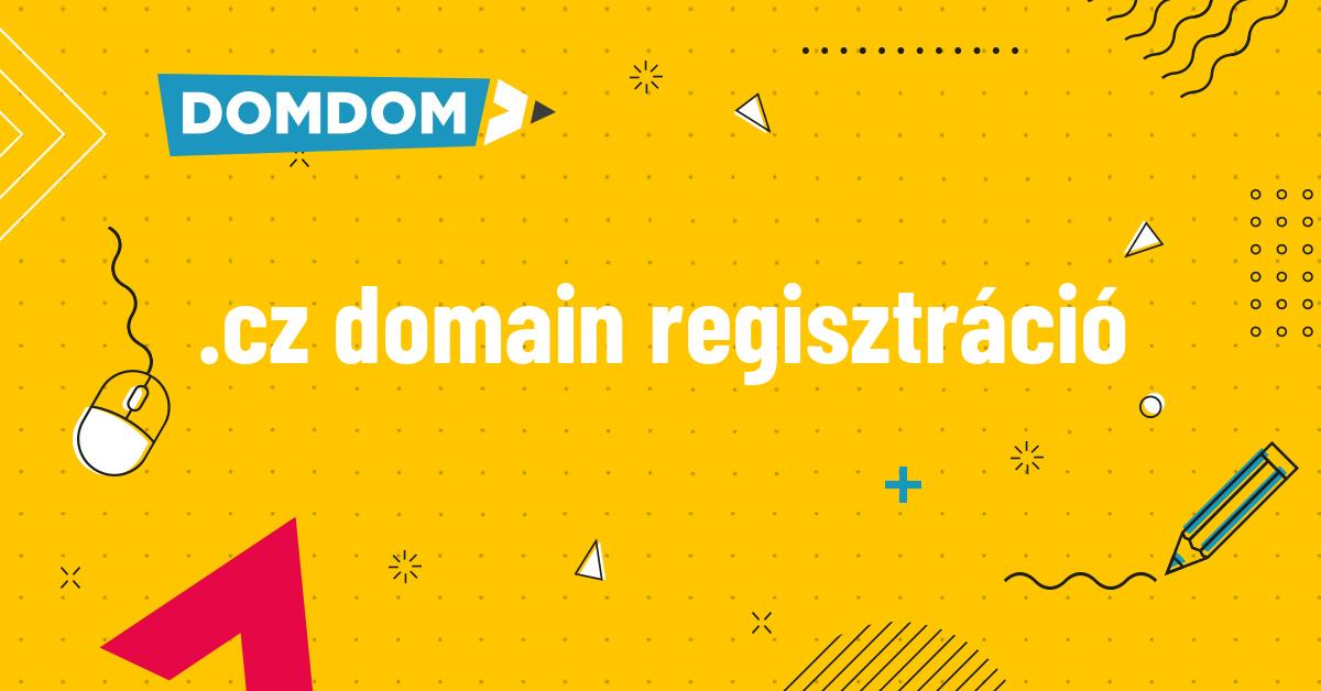 .cz domain regisztráció, .cz domain átregisztráció