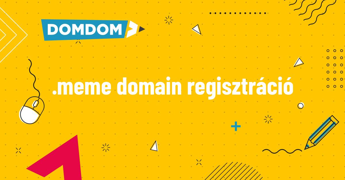 .meme domain regisztráció, .meme domain átregisztráció